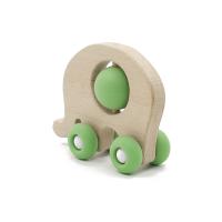 China PVC Phthalate Lead Free Elephant Rattle Food Grade Silicone Car Toy for sale