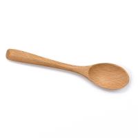China Durable Natural Handle Custom Logo BSCI Wooden Spoon For Baby for sale