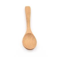 China Durable Natural Handle Custom Logo BSCI Wooden Spoon For Baby for sale
