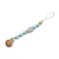 China Soother Pacifier Clips Leash FSC Baby Silicone Beads For Infant Nipple for sale