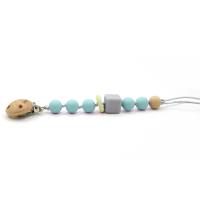 China Soother Pacifier Clips Leash FSC Baby Silicone Beads For Infant Nipple for sale