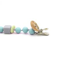 China Soother Pacifier Clips Leash FSC Baby Silicone Beads For Infant Nipple for sale