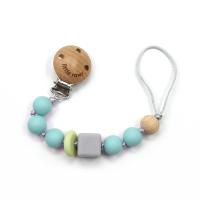 China Soother Pacifier Clips Leash FSC Baby Silicone Beads For Infant Nipple for sale