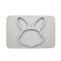China Non Slip Lovely Animal Design BPS Free Baby Silicone Plate Mint Purple Grey for sale