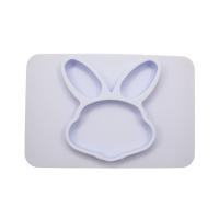 China Non Slip Lovely Animal Design BPS Free Baby Silicone Plate Mint Purple Grey for sale