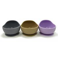China No Spill Collapsible Folding CPC Baby Silicone Suction Bowl With Cover for sale