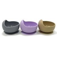 China No Spill Collapsible Folding CPC Baby Silicone Suction Bowl With Cover for sale
