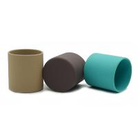 China Heat Resistant No Handles LFGB PDA Silicone Cup For Baby for sale