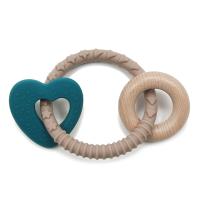 China 100% Food Grade Silicone Wood Teether for sale