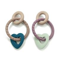 China 100% Food Grade Silicone Wood Teether for sale