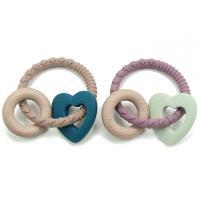 China 100% Food Grade Silicone Wood Teether for sale