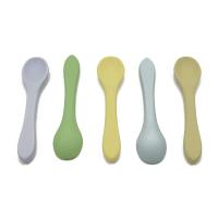 China Panda Ear hygienic Silicone Feeding Spoon Toddlers Children Infants for sale