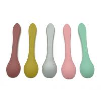 China Panda Ear hygienic Silicone Feeding Spoon Toddlers Children Infants for sale