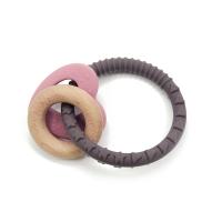 China Educational Chewable Bracelet Beech Wood Silicone Teething Toys For Toddlers for sale