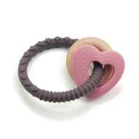 China Educational Chewable Bracelet Beech Wood Silicone Teething Toys For Toddlers for sale