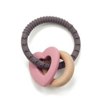 China Educational Chewable Bracelet Beech Wood Silicone Teething Toys For Toddlers for sale