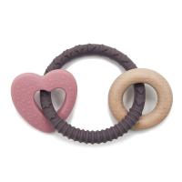 China Educational Chewable Bracelet Beech Wood Silicone Teething Toys For Toddlers for sale