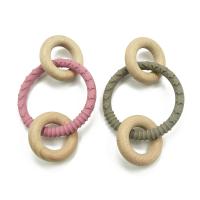 China Heart Braceletr Chewable Silicone Wood Teether Teether For Kids for sale