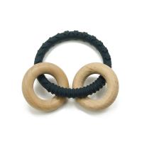 China Ideal Gift Soft Eco Friendly Silicone Wood Teether Newborns Toddlers for sale