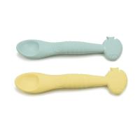 China BPA Lead Vinyl Free Silicone Feeding Spoon Gum Friendly for sale