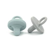 China Cute Funny Animal 6.2cm ASTM Silicone Baby Pacifier Phthalate Latex Free for sale