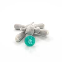 China Cotton Holder Non Latex BPA Silicone Baby Pacifier Animal Shape for sale