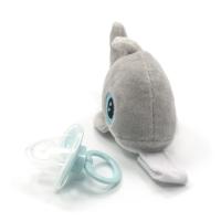 China Cotton Holder Non Latex BPA Silicone Baby Pacifier Animal Shape for sale