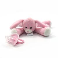 China Cotton Holder Non Latex BPA Silicone Baby Pacifier Animal Shape for sale