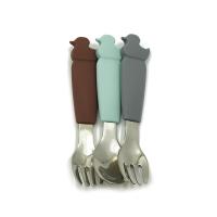 China BPA Free Baby Silicone Fork for sale