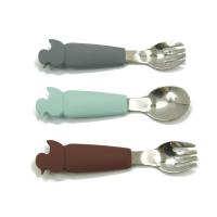 China BPA Free Baby Silicone Fork for sale
