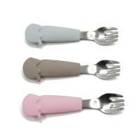 China EN71 Stainless Baby Silicone Fork for sale