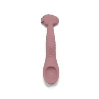 China Hygienic Silicone LFGB Baby Self Feeding Spoon Lead Phthalate Free for sale