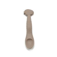 China Hygienic Silicone LFGB Baby Self Feeding Spoon Lead Phthalate Free for sale