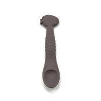 China Hygienic Silicone LFGB Baby Self Feeding Spoon Lead Phthalate Free for sale