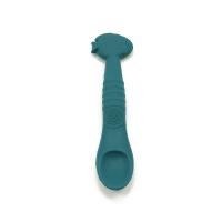 China Hygienic Silicone LFGB Baby Self Feeding Spoon Lead Phthalate Free for sale