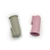 China Food Grade Silicone BPA Free Molars Teether Finger Toothbrushes for sale