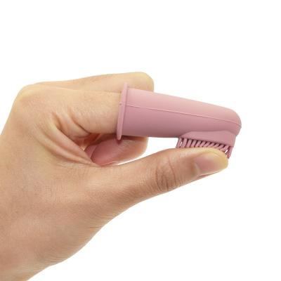 China OEM ODM Infant Finger Toothbrush Food Grade Silicone Teether for sale