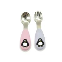 China SGS Stainless Steel Spoon Silicone Cover Eco Friendly Soft Flaware Set for sale