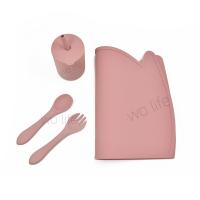China CE CPC Multicolor Silicone Dinner Plate Set BPA Free for sale