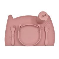 China CE CPC Multicolor Silicone Dinner Plate Set BPA Free for sale