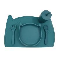 China Non Slip BPA Free Silicone Baby Feeding Sets Bib LFGB for sale