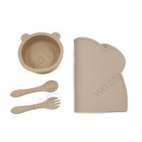 China Eco Friendly FDA Baby Silicone Suction Bowl BPA Free for sale