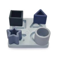 China Pantone Color Baby Toddler Toy 4 Shape Pieces Shape Sorter for sale