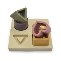China Montessori Sensory Food Grade Silicone Stacking Blocks For Toddlers for sale