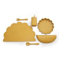 China PVC Free Dishwasher Safe Silicone Baby Bowl Laser Logo for sale