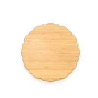 China Toddler Stay Put Bamboo Suction Feeding Plate 18Cm with Matching Spoon Set for sale