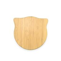 China Bamboo Toddler Baby Suction Plate 18cm Cat shaped with Spoons for sale