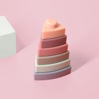 China Teething Triangle Silicone Baby Stacking Toys 100% Food Grade for sale