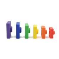 China OEM Baby Square Silicone Stacking Toys EN71 Certified For Fun for sale