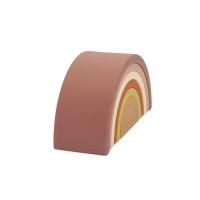 China Baby Educational Silicone Rainbow Stacker Toy BPA Free FDA LFGB Material for sale